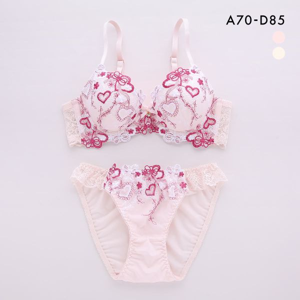 サンエイ 脇高 リボンハート ブラセット ABCD 脇肉 はみ肉すっきり 脇寄せ ブラジャー ショーツ セット 美胸 谷間 丸胸 SANEIの通販はau PAY マーケット ...