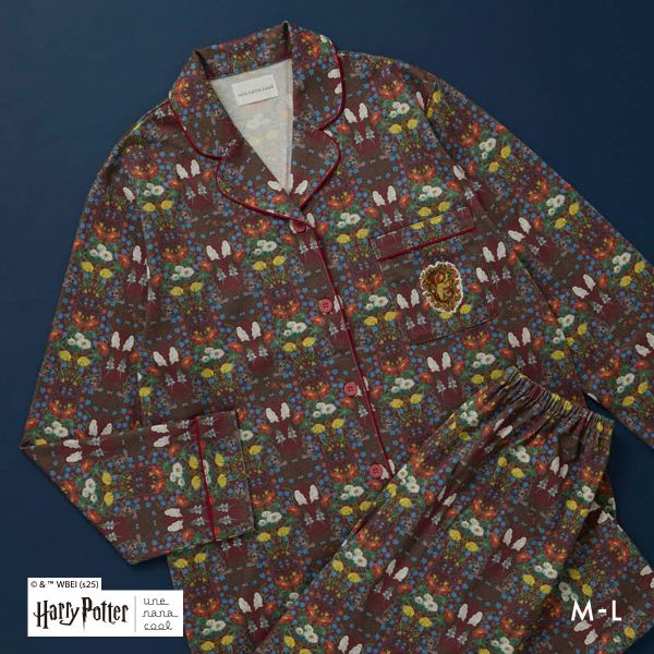 ウンナナクール Harry Potter × une nana cool 綿100％ パジャマ ルームウェア 上下セット ハリー・ポッター 送料無料