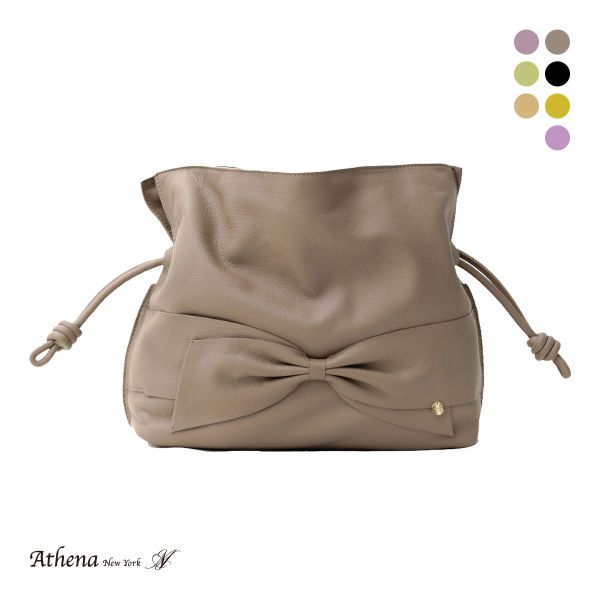 アシーナニューヨーク ショルダー リサコ ミディアム バッグ リボン Athena New York 66%OFF 送料無料