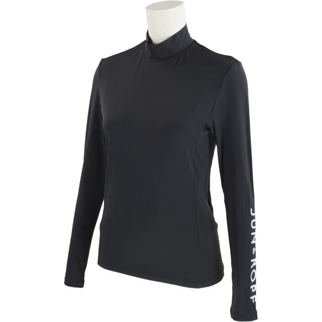 ジュン アンド ロペ　JUN & ROPE　吸水速乾 ストレッチ モックプルオーバー長袖インナーシャツ　レディス