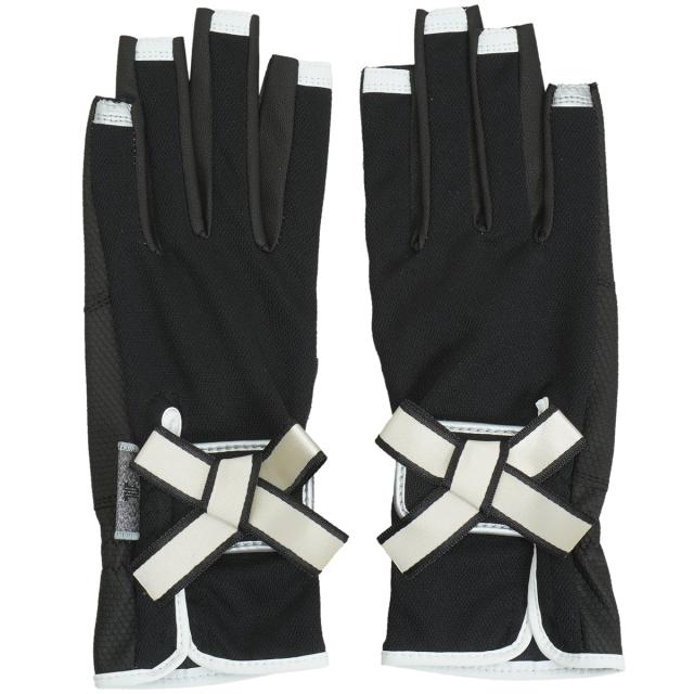 ランバン スポール　LANVIN SPORT　ストレッチ 指先オープングローブ 両手用　レディス