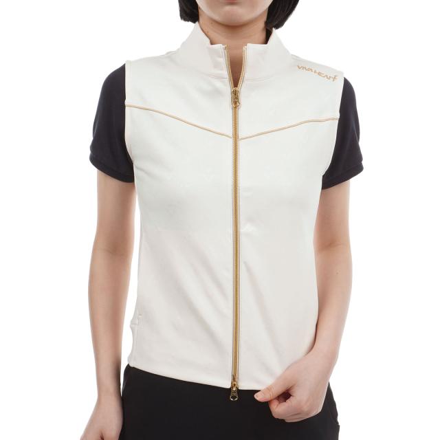 ビバハート　VIVA HEART　ストレッチスムース エンボスベスト　レディス