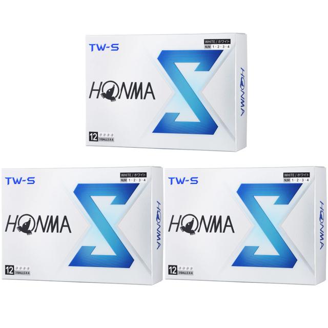 ゴルフボール 本間ゴルフ　HONMA　TW-S ボール 3ダースセット