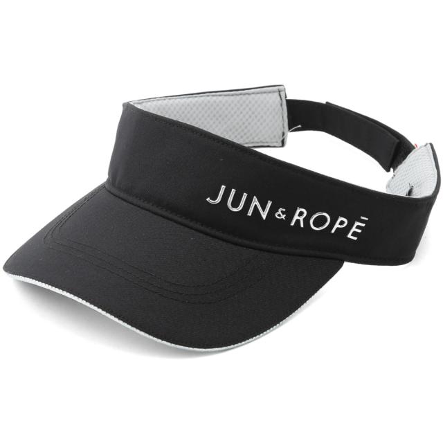 ジュン アンド ロペ　JUN & ROPE　立体シルバーロゴツイルサンバイザー　レディス