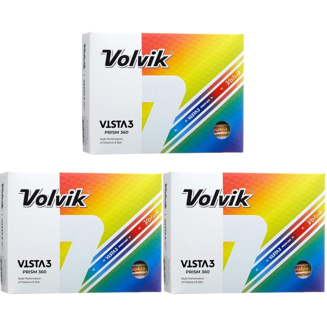 ゴルフボール ボルビック Volvik VISTA3 PRISM 360 ボール 3ダース