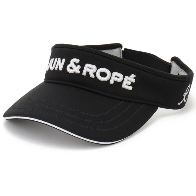 ジュン アンド ロペ　JUN & ROPE　立体刺繍ロゴサンバイザー　レディス
