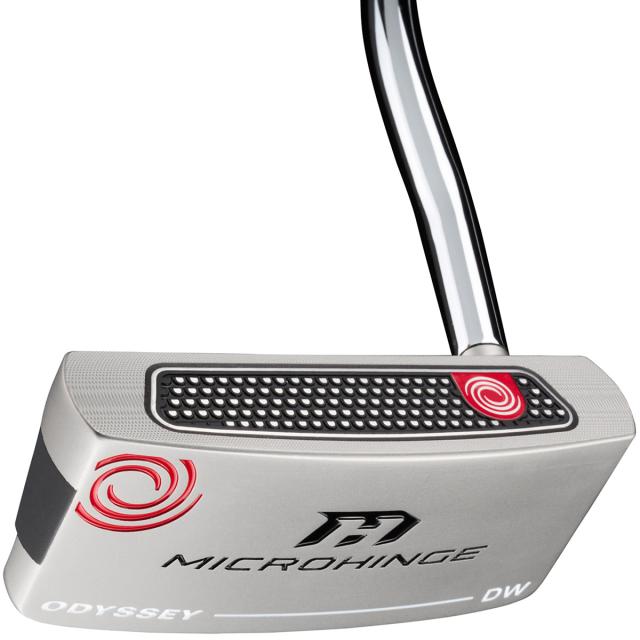 オデッセイ　ODYSSEY　MICROHINGE DW パター(グリップ：MICROHINGE Pistol)　シャフト：Odyssey Steel