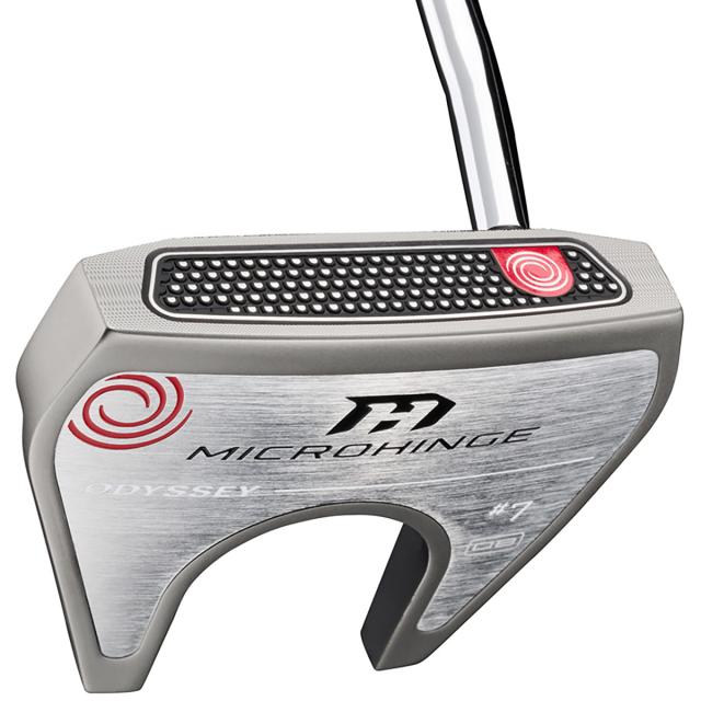 オデッセイ　ODYSSEY　MICROHINGE #7 DB パター(グリップ：MICROHINGE SLIM Pistol)　シャフト：Odyssey Steel