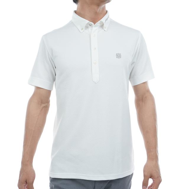 セント・アンドリュース　St ANDREWS　デルタ格子ジャカード半袖ポロシャツ