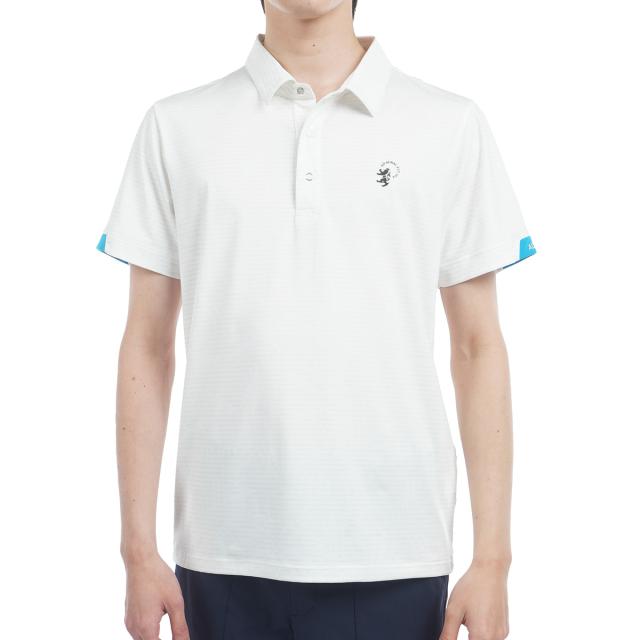 アドミラル　Admiral　ストレッチ シャドーリゾート プリント半袖ポロシャツ