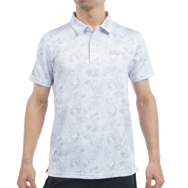 アドミラル　Admiral　ストレッチ ローラー カモフラージュプリント半袖ポロシャツ