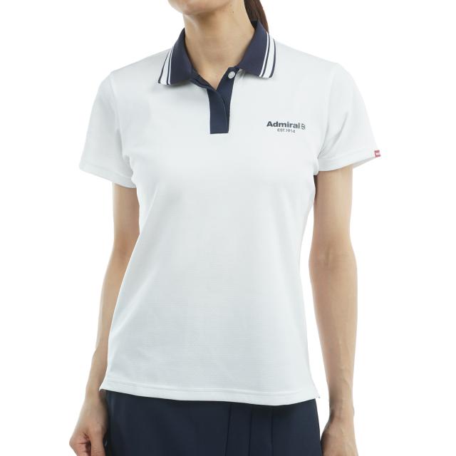 アドミラル　Admiral　カラタッチ ワンポイント半袖ポロシャツ　レディス