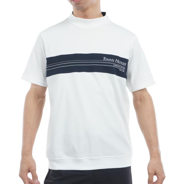 トミー ヒルフィガー ゴルフ　  GOLF　カラーブロック 半袖モックネックシャツ