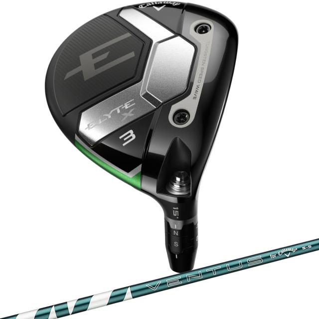 キャロウェイゴルフ　ELYTE　エリート X フェアウェイウッド VENTUS GREEN 5 for Callaway　シャフト：VENTUS GREEN 5 for Callaway