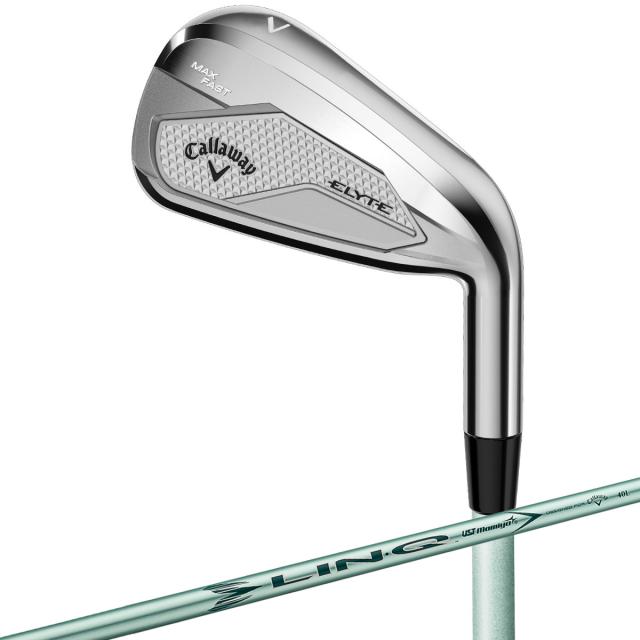 キャロウェイゴルフ　ELYTE　エリート MAX FAST アイアン(単品) LIN-Q GREEN 40 for Callaway　シャフト：LIN-Q GREEN 40 for Callaway…