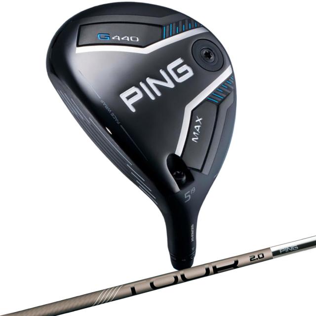 ピン　G440　G440 MAX フェアウェイウッド PING TOUR 2.0 CHROME 65／75　シャフト：PING TOUR 2.0 CHROME 75　レフティ