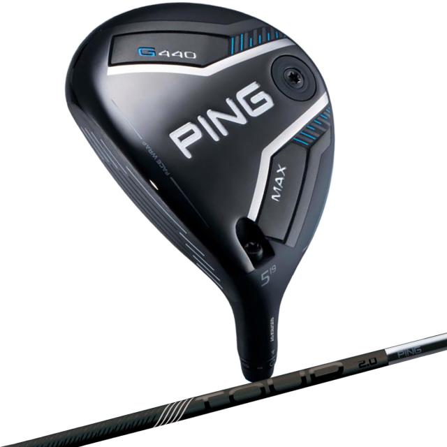 ピン　G440　G440 MAX フェアウェイウッド PING TOUR 2.0 BLACK 65／75　シャフト：PING TOUR 2.0 BLACK 65　レフティ