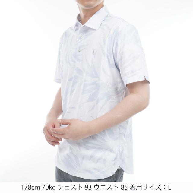 キャロウェイゴルフ CALLAWAY RED LABEL ストレッチ LEAFプリント半袖