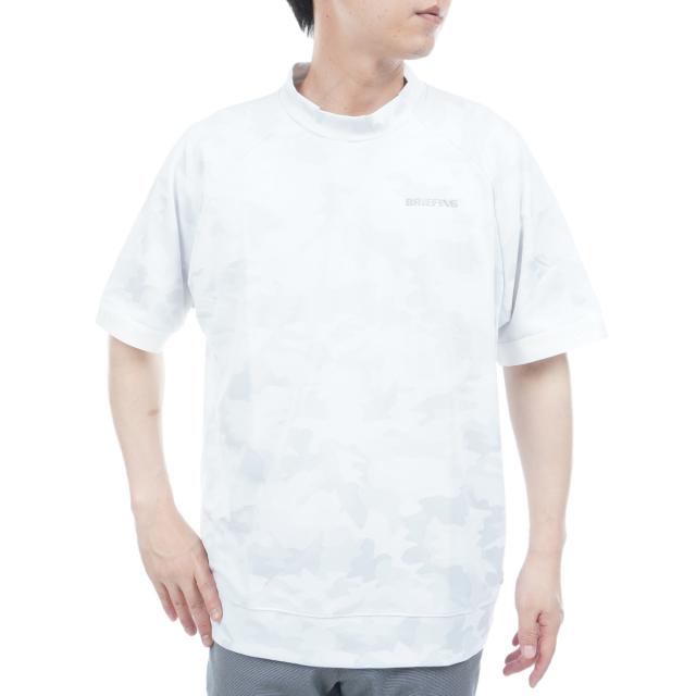 ブリーフィング　BRIEFING　カモ ジャカード RF ハイネック半袖シャツ