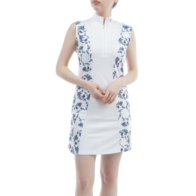 ビバハート　VIVA HEART　ボタニカル鹿の子ノースリーブワンピース　レディス