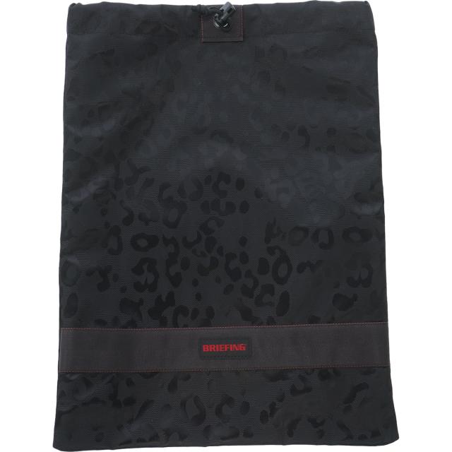 ブリーフィング　BRIEFING　ドローストリング レオパードジャガード ポーチ M