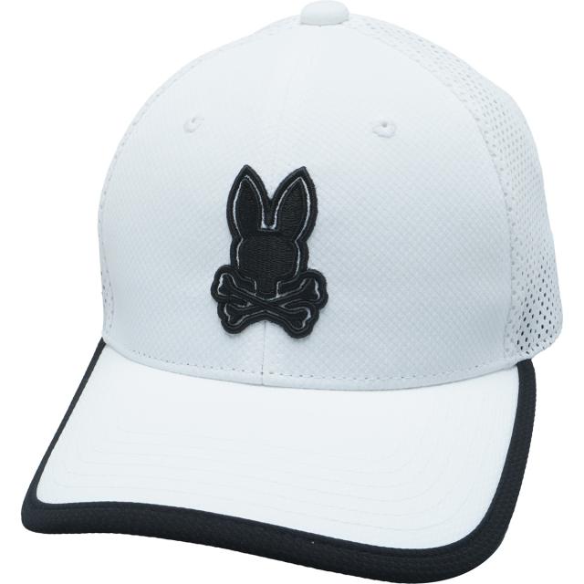 サイコバニー　PSYCHO BUNNY　シルエットロゴ ストレッチ キャップ