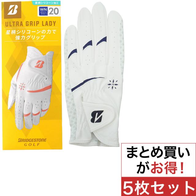 TOBIEMON ゴルフグローブ ホワイトライン 左手用 サイズ23 T-GV23X6