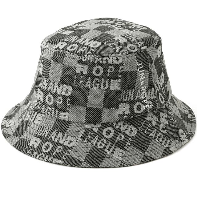 ジュン アンド ロペ　JUN & ROPE　チェッカーボードジャカード バケットハット　レディス
