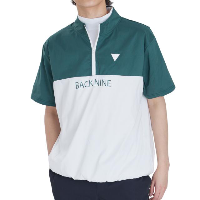 デルソルゴルフ　DELSOL GOLF　ハーフジップ半袖ブルゾン