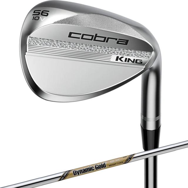 コブラ　KING　キング Vソール ウェッジ ニッケルクローム仕上げ ダイナミックゴールド EX TOUR ISSUE　シャフト：ダイナミックゴール…