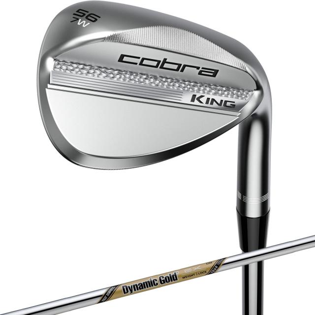コブラ　KING　キング Wソール ウェッジ ニッケルクローム仕上げ ダイナミックゴールド EX TOUR ISSUE　シャフト：ダイナミックゴール…