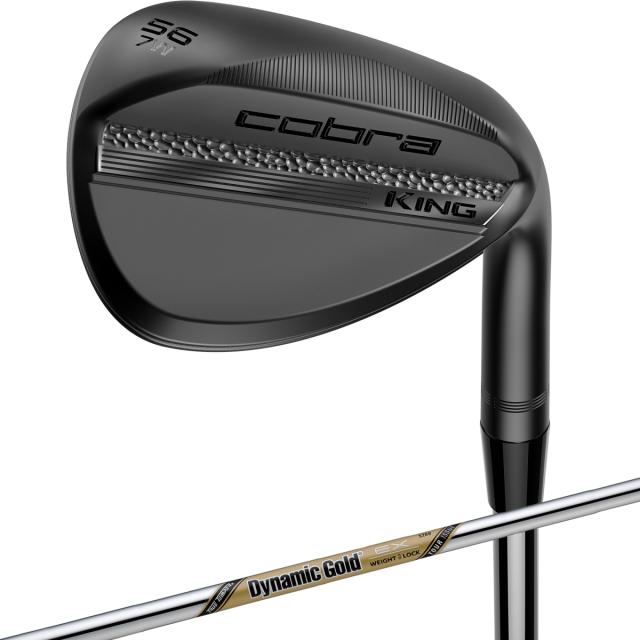 コブラ　KING　キング Wソール ウェッジ ブラックQPQ仕上げ ダイナミックゴールド EX TOUR ISSUE　シャフト：ダイナミックゴールド EX …
