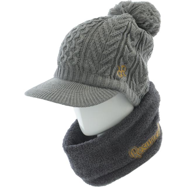 レザレクション　Resurrection　ネックウォーマー付き バイザーニットキャップ