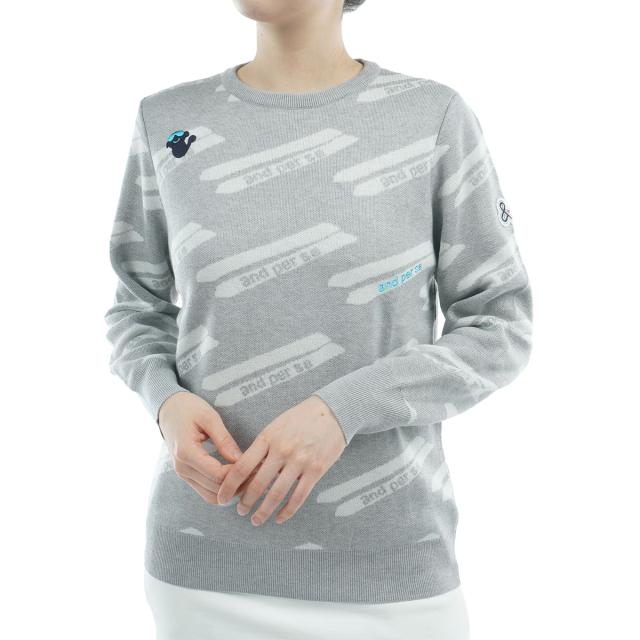 アンパスィ　and per se　クレアニットジャカードセーター　レディス