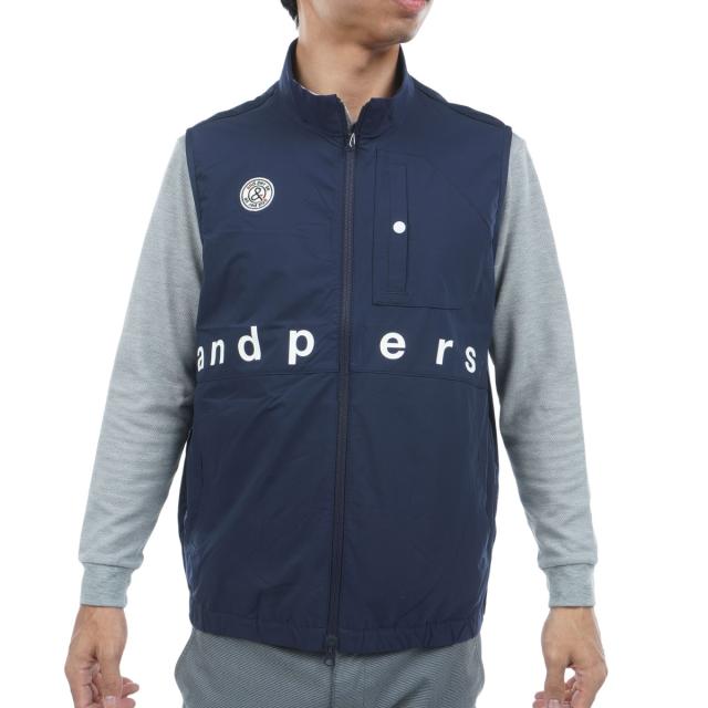 アンパスィ　and per se　ストレッチ エアジャスター切替デザインベスト