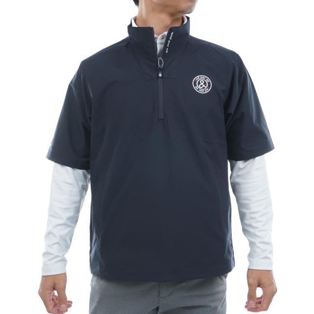 アンパスィ　and per se　ストレッチ マルチウェザー半袖ブルゾン