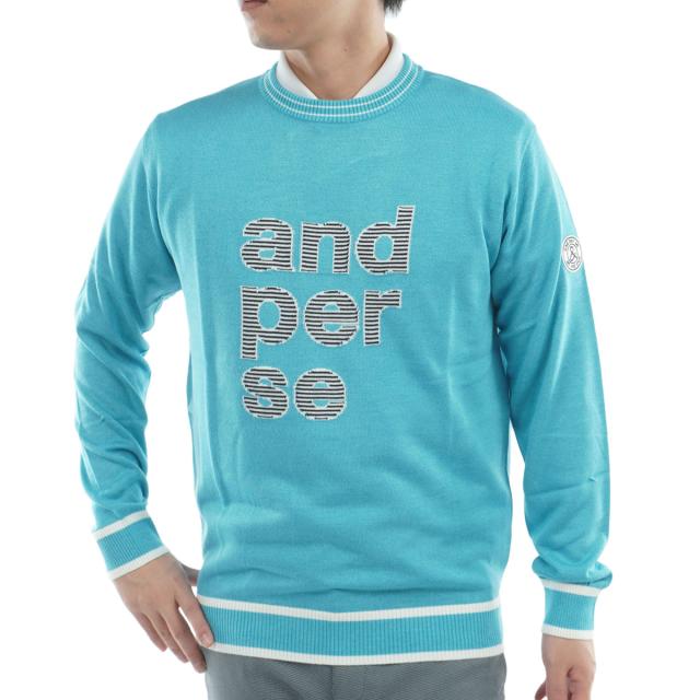 アンパスィ　and per se　クレアニットクルーネックセーター