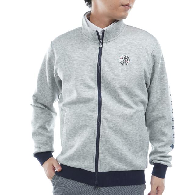 アンパスィ　and per se　ストレッチ ショットスムーザースウェットブルゾン