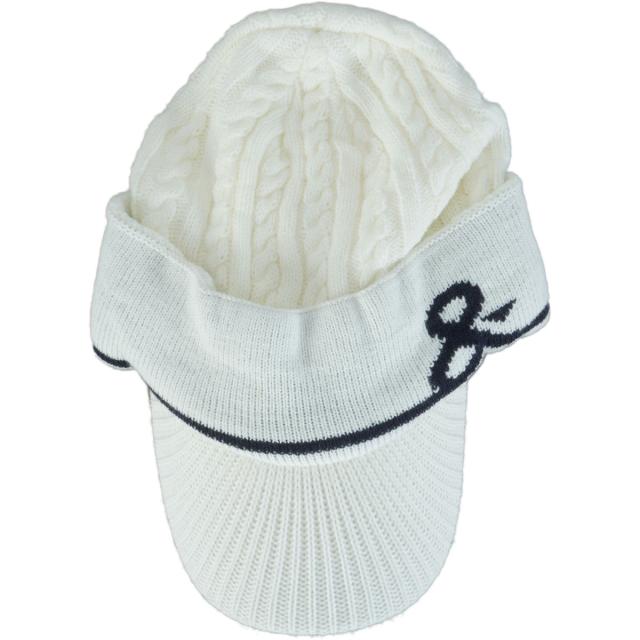 アンパスィ　and per se　つば付きニットキャップ