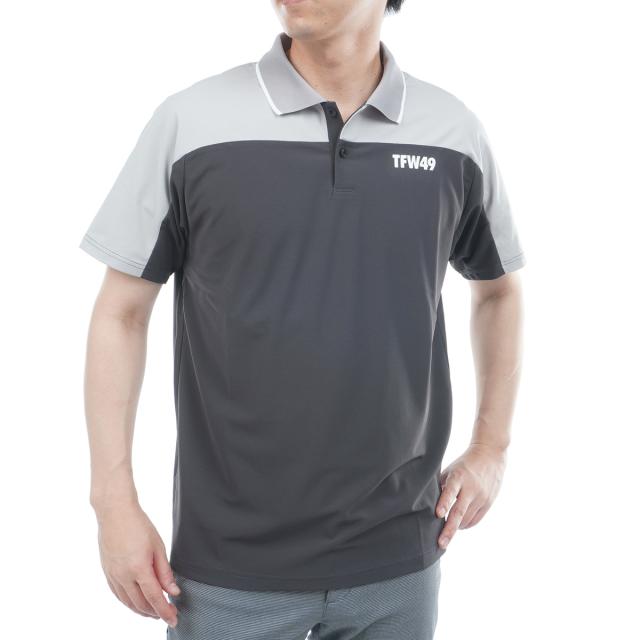 ティーエフダブリュー　TFW49　サイドメッシュ 半袖ポロシャツ
