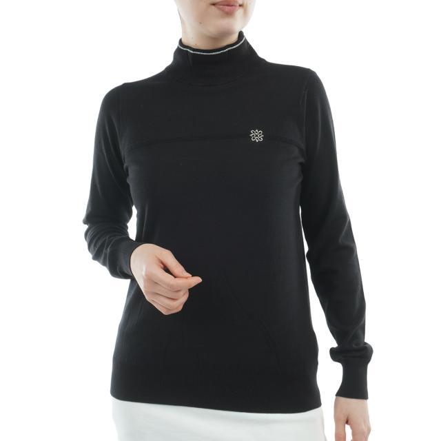 セント・アンドリュース　St ANDREWS　カシミヤタッチ 天竺モックネックセーター　レディス