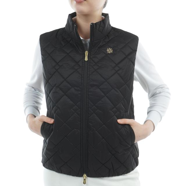 セント・アンドリュース　St ANDREWS　ドットストレッチキルトベスト　レディス