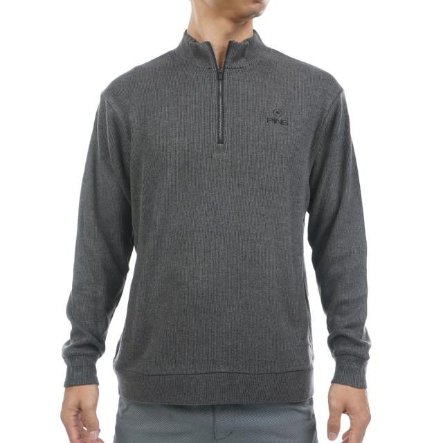 ピン　PING　針抜きハーフジップ ハイネック長袖シャツ