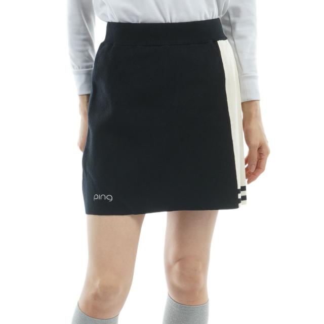 ピン　PING　サイドプリーツ バイカラースカート　レディス