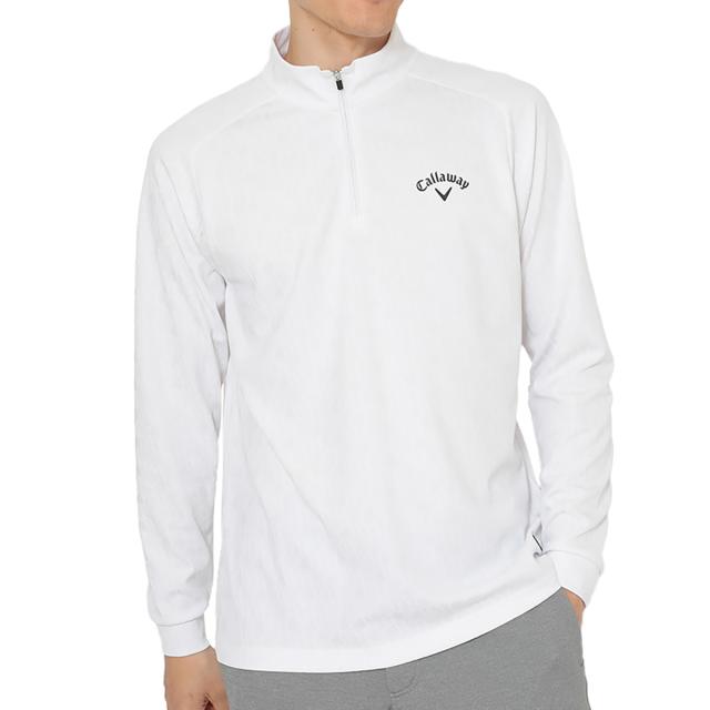キャロウェイゴルフ　Callaway Golf　ハーフジップモックネック長袖シャツ
