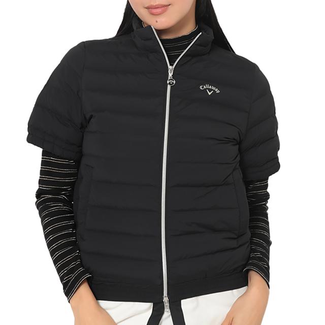 キャロウェイゴルフ　Callaway Golf　半袖フルジップダウンアウター　レディス