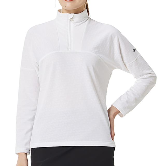 テーラーメイド　Taylor Made　ストレッチ フリースライニング ハーフジップ長袖シャツ　レディス