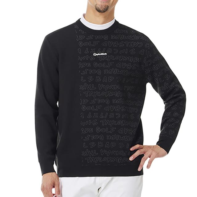テーラーメイド　Taylor Made　ストレッチ ワーディンググラフィック クルーネックセーター