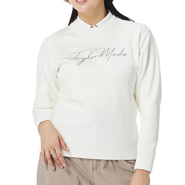 テーラーメイド　Taylor Made　ストレッチ スクリプトロゴセーター　レディス