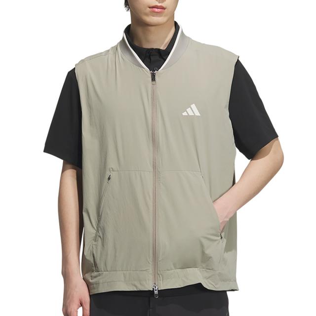 アディダス　Adidas　ビヨンド ザ コース ストレッチ バックビッグBOS フルジップベスト